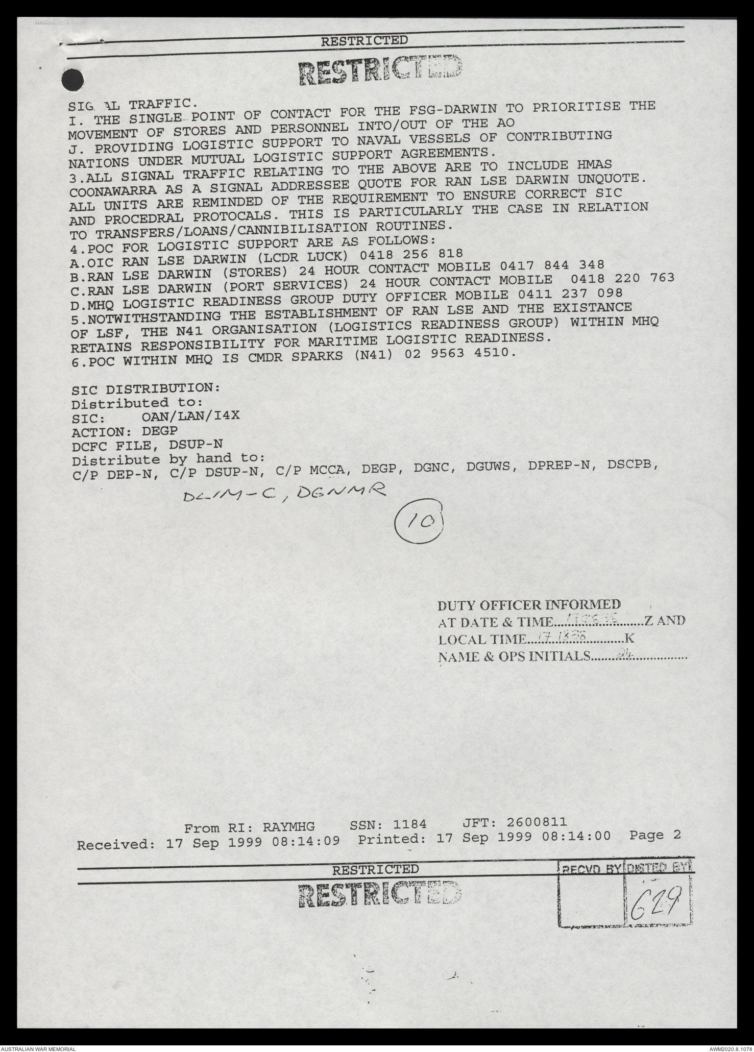 AWM388 1/2/22 - [Records of Colonel Bob Breen, Army Operations Analyst ...