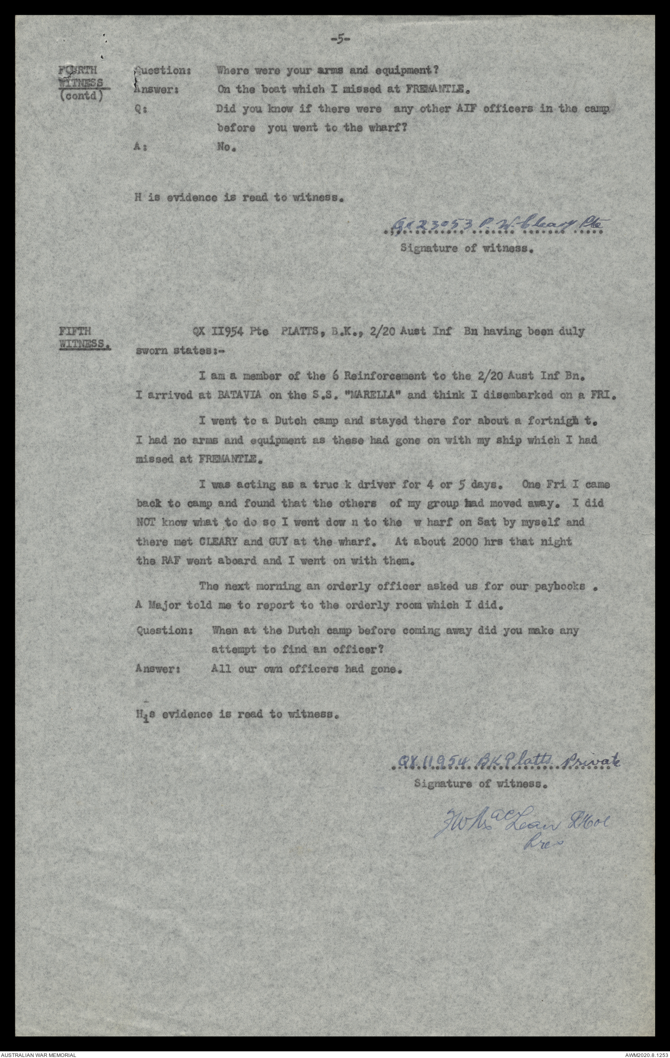 AWM52 37/1/5/1 - [Unit War Diaries, 1939-45 War] HMT ORCADES, January ...