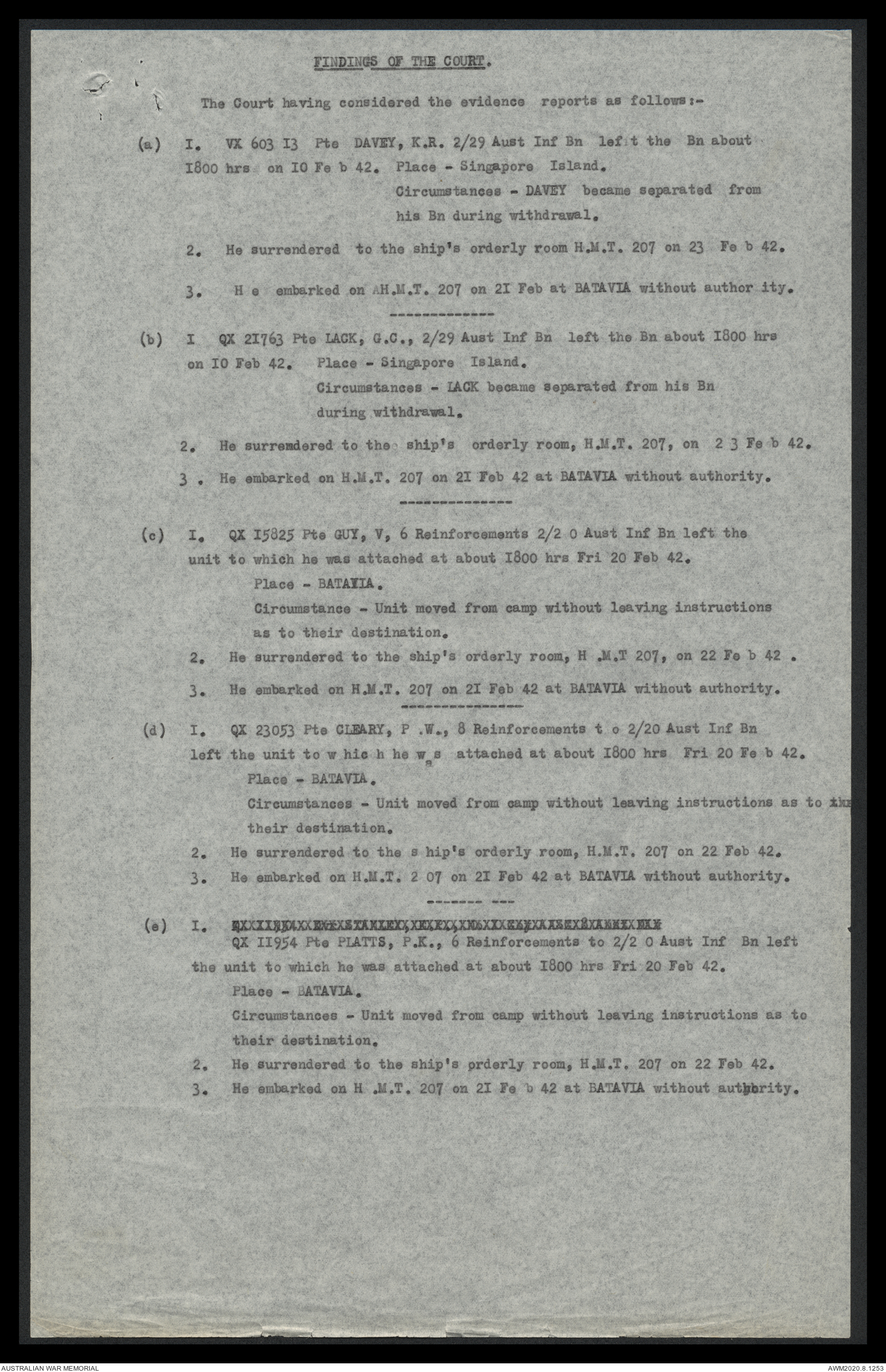 AWM52 37/1/5/1 - [Unit War Diaries, 1939-45 War] HMT ORCADES, January ...