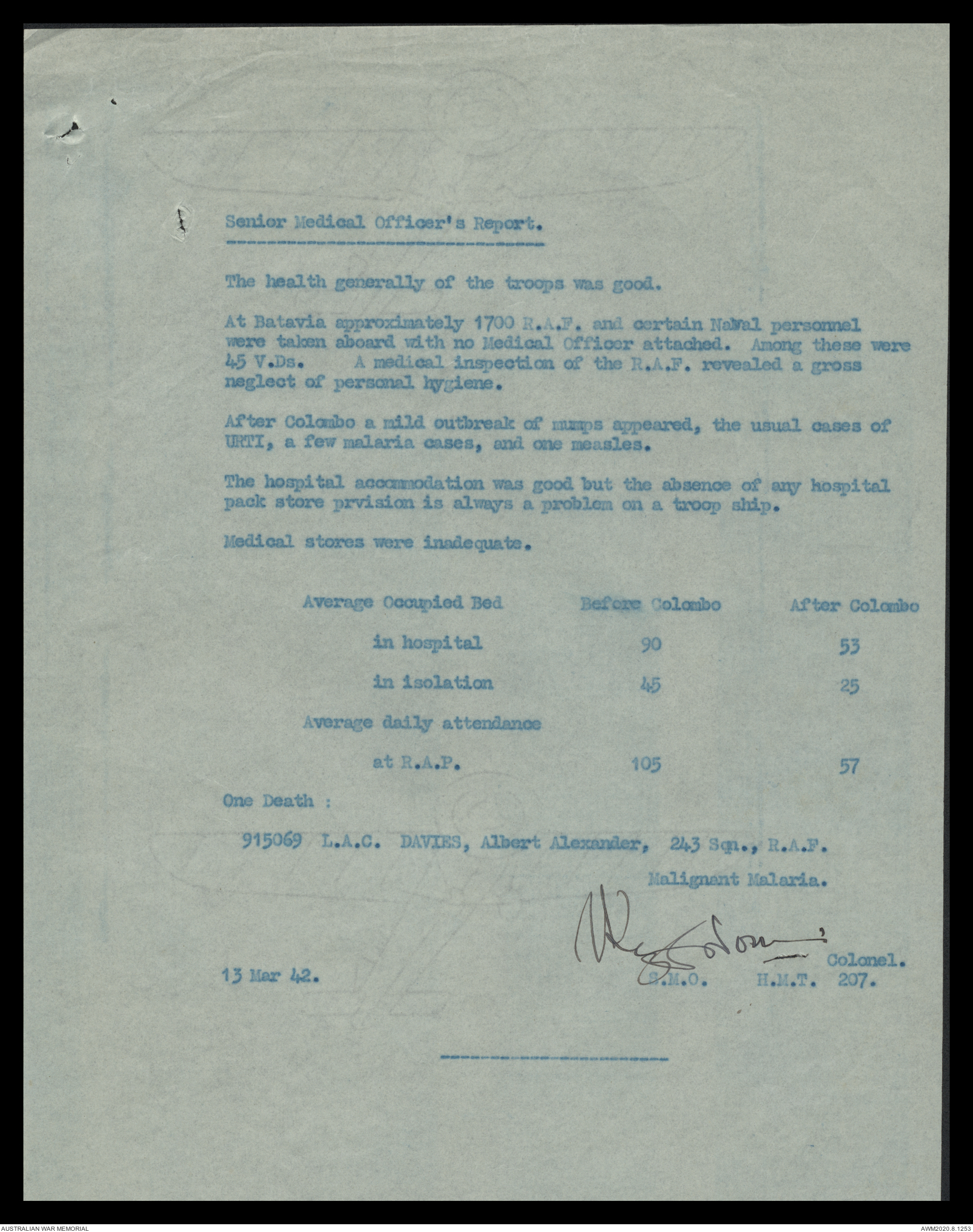 AWM52 37/1/5/1 - [Unit War Diaries, 1939-45 War] HMT ORCADES, January ...