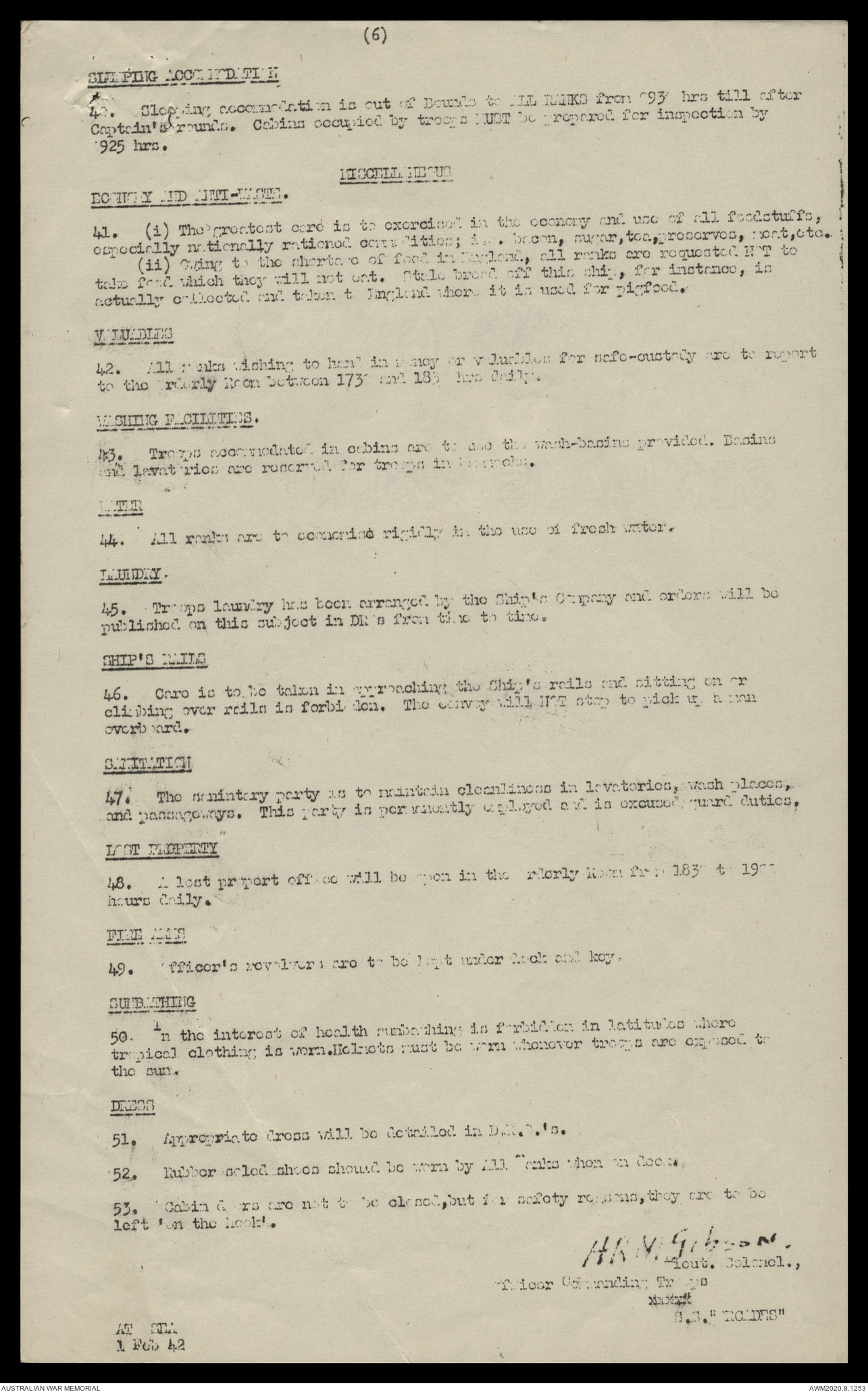 AWM52 37/1/5/1 - [Unit War Diaries, 1939-45 War] HMT ORCADES, January ...