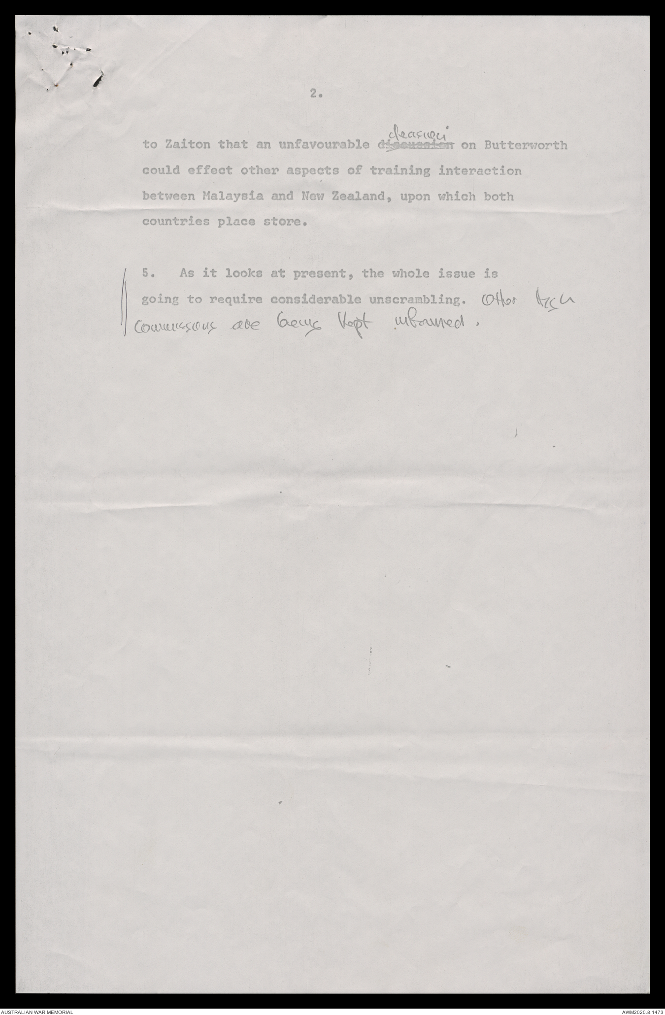 AWM206 007/3006/5 - [Records of Headquarters ANZUK Force (Australia ...
