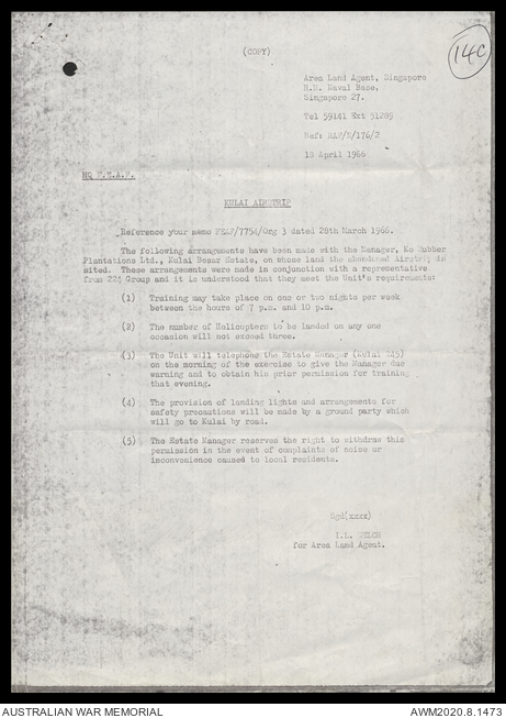 AWM206 007/3006/5 - [Records of Headquarters ANZUK Force (Australia ...