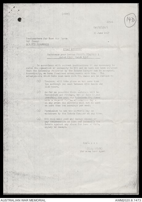 AWM206 007/3006/5 - [Records of Headquarters ANZUK Force (Australia ...