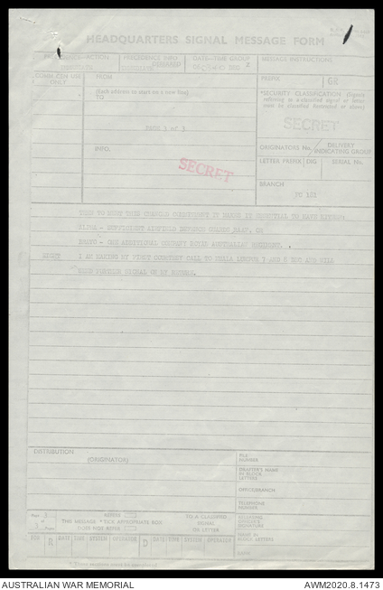 AWM206 007/3006/5 - [Records of Headquarters ANZUK Force (Australia ...