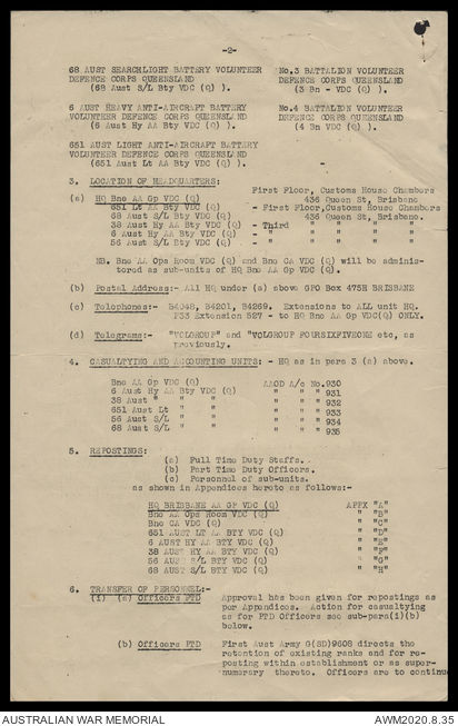 AWM54 721/20/1 - [Organization (own) - Volunteer Defence Corps (VDC ...