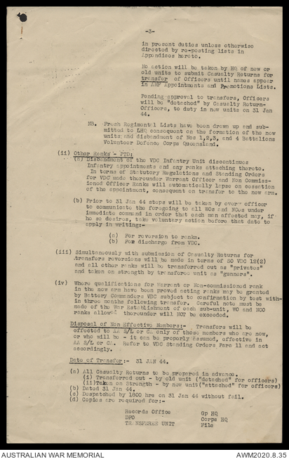 AWM54 721/20/1 - [Organization (own) - Volunteer Defence Corps (VDC ...