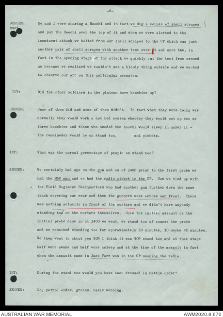 AWM107 12 - Army Office transcripts of military history interviews with ...