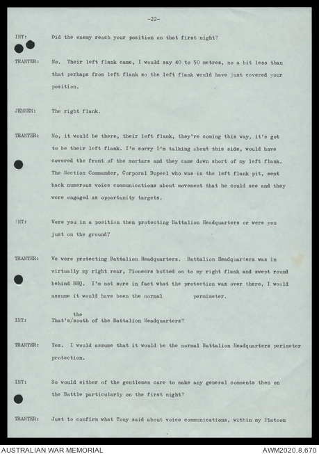 AWM107 12 - Army Office transcripts of military history interviews with ...