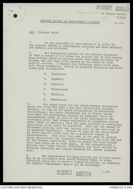 AWM122 68/4004 - [Department of Defence, Joint Planning Committee ...