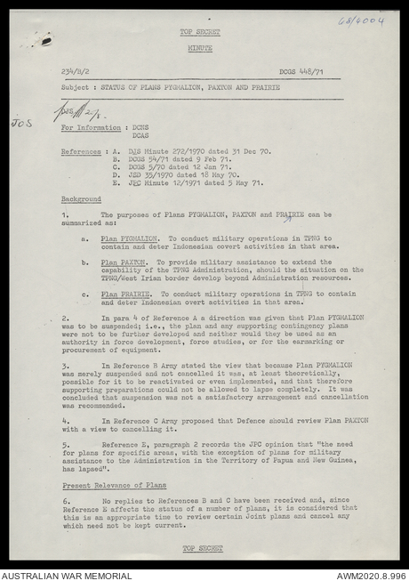 AWM122 68/4004 - [Department of Defence, Joint Planning Committee ...
