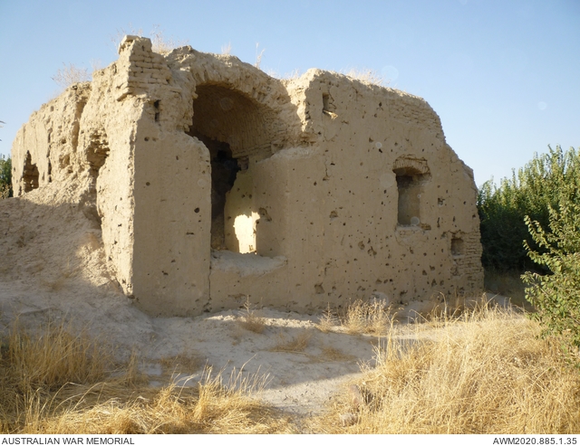 The ruins of Qala-i-Jangi fortress. A 19th-century fortress located ...
