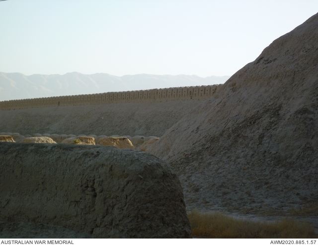 The walls of the Qala-i-Jangi fortress. A 19th-century fortress located ...