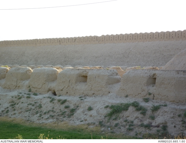 The walls of the Qala-i-Jangi fortress. A 19th-century fortress located ...