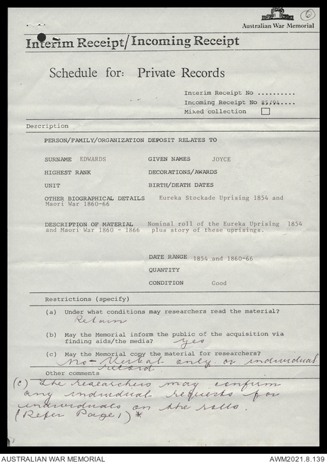 AWM315 419/030/040 - [Australian War Memorial registry files - Second ...