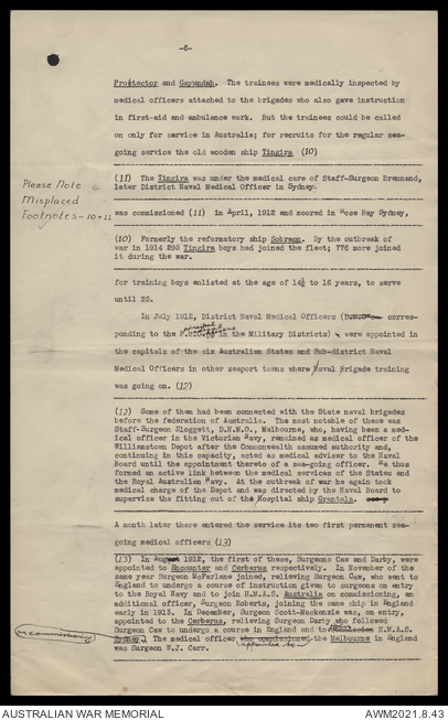 AWM44 16/9 - [Official history of the Australian Army Medical Services ...