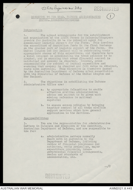 AWM122 71/1035 - [Department of Defence, Joint Planning Committee ...