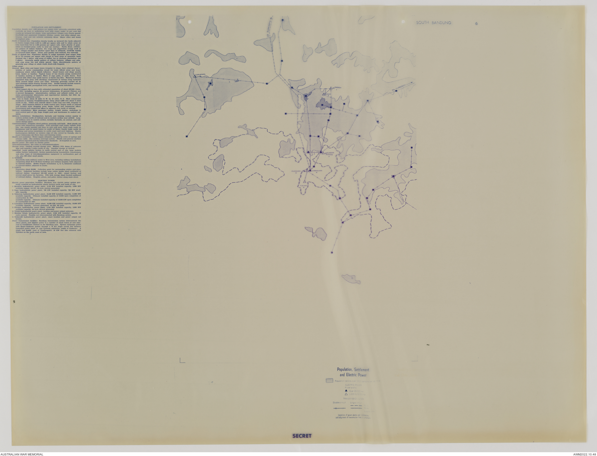 Map Overlay, South Bandung, Indonesia; Population, Settlement and ...