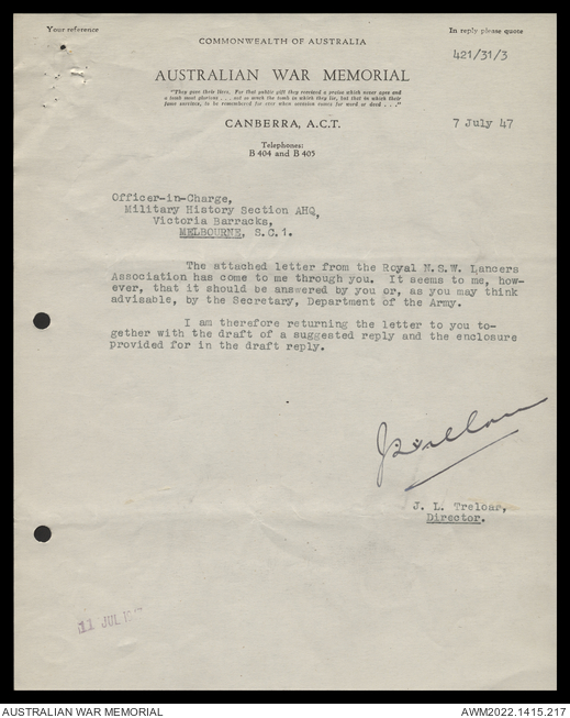 AWM113 11/4/4 PART 13 - [Records of the Military History Section (Army ...