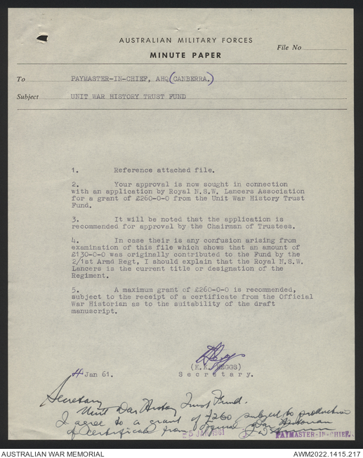 AWM113 11/4/4 PART 13 - [Records of the Military History Section (Army ...