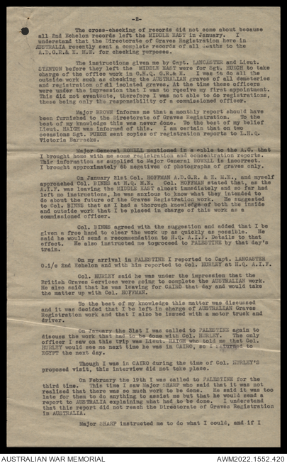 AWM254 284 - [Written records, 1939-45 War, second series:] Report on ...