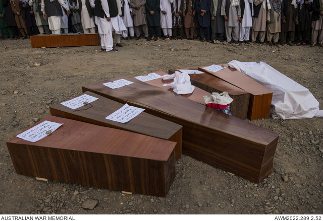 The burial ceremony for the ten members of an extended family whose car ...