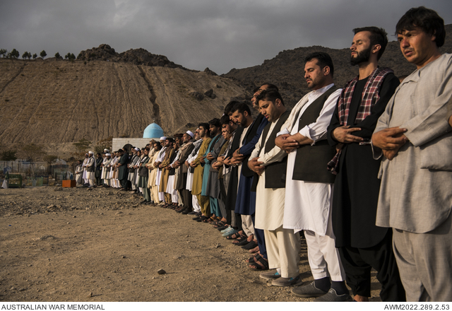 The burial ceremony for the ten members of an extended family whose car ...