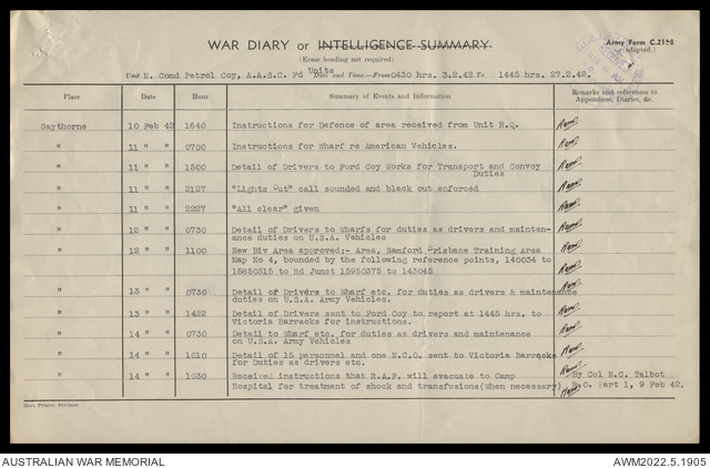 AWM52 10/25/13/1 - [Unit War Diaries, 1939-45 War] Northern Command ...