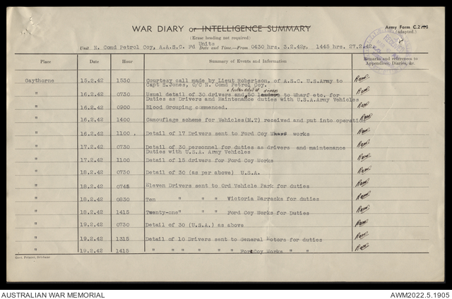 AWM52 10/25/13/1 - [Unit War Diaries, 1939-45 War] Northern Command ...