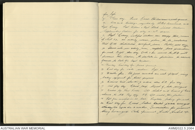AWM52 10/27/19/1 - [Unit War Diaries, 1939-45 War] 1 Special Bakery ...