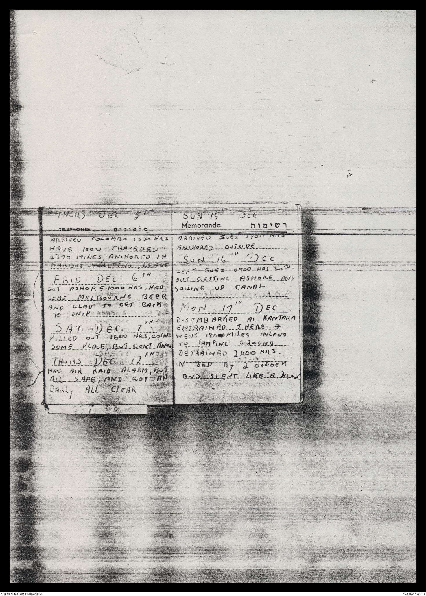 Wallet 1 of 3 - Diaries of Thomas Currie Derrick, 1940-1941 ...