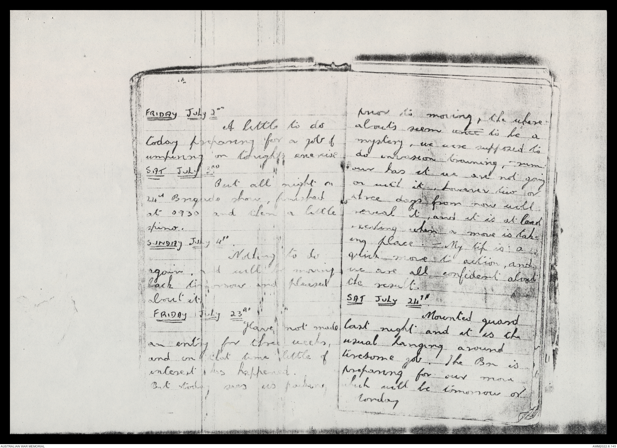Wallet 3 of 3 - Diaries of Thomas Currie Derrick, 1942-1945 ...