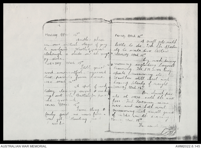 Wallet 3 of 3 - Diaries of Thomas Currie Derrick, 1942-1945 ...