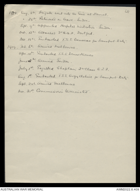 Wallet 1 of 1 - Papers of Sidney Alexander Beveridge | Australian War ...