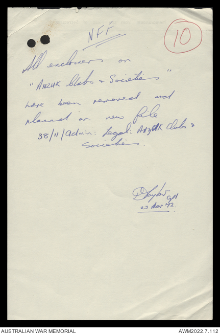 AWM206 CONF/24/2 - [Records of Headquarters ANZUK Force (Australia, New ...