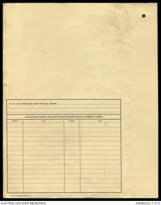 AWM103 R110/1/1 - [Headquarters, 1st Australian Task Force (HQ 1 ATF ...