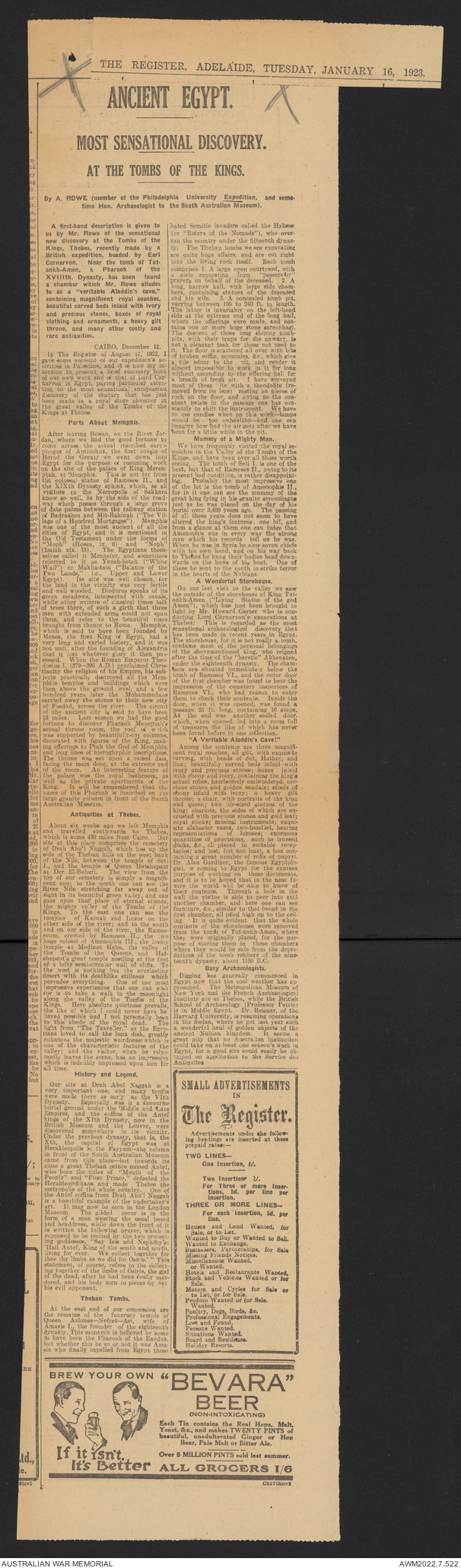 AWM93 7/1/188 - [Australian War Memorial registry files, first series ...