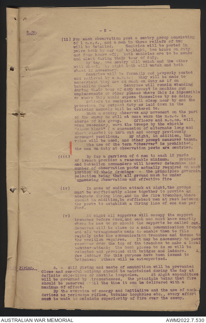 AWM25 709/14 - [Written records, 1914-18 War] Standing Orders. Orders ...