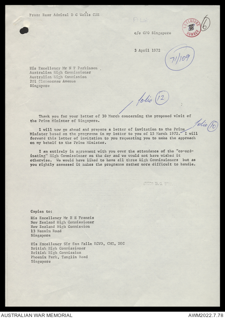 AWM206 71/109 ADMIN - [Records of Headquarters ANZUK Force (Australia ...