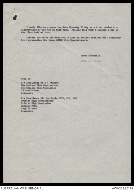 AWM206 71/109 ADMIN - [Records of Headquarters ANZUK Force (Australia ...