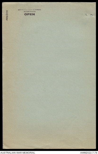 AWM206 71/109 ADMIN - [Records of Headquarters ANZUK Force (Australia ...