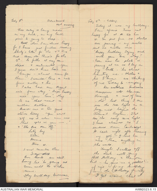 Folder 2 of 2 - Diary of William John ‘Jack’ McLean | Australian War ...