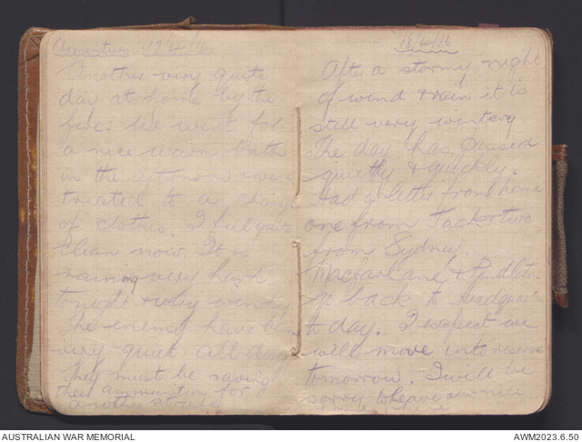 Wallet 1 of 1 - Diary of Alexander Lyall | Australian War Memorial
