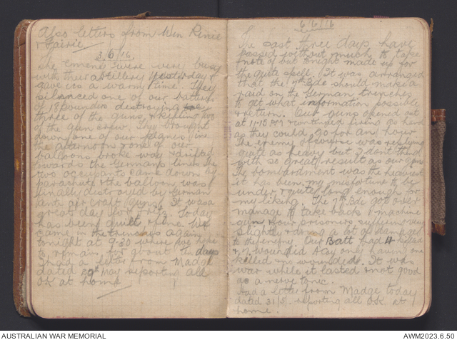 Wallet 1 of 1 - Diary of Alexander Lyall | Australian War Memorial