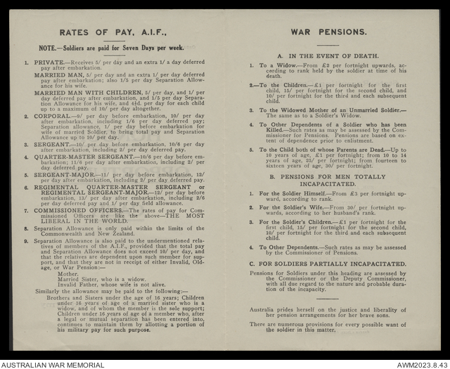 Honour, opportunity, Cash, In the Best Paid Army in the World ...