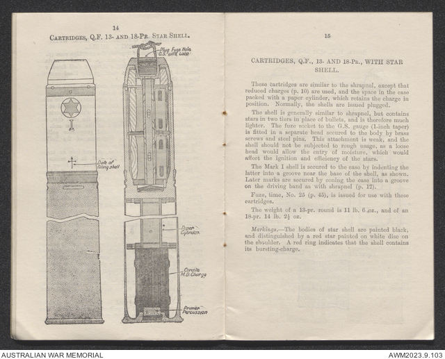 Notes on the ammunition for Q.F. 13-pr., Q.F. 18-pr. horse and field ...