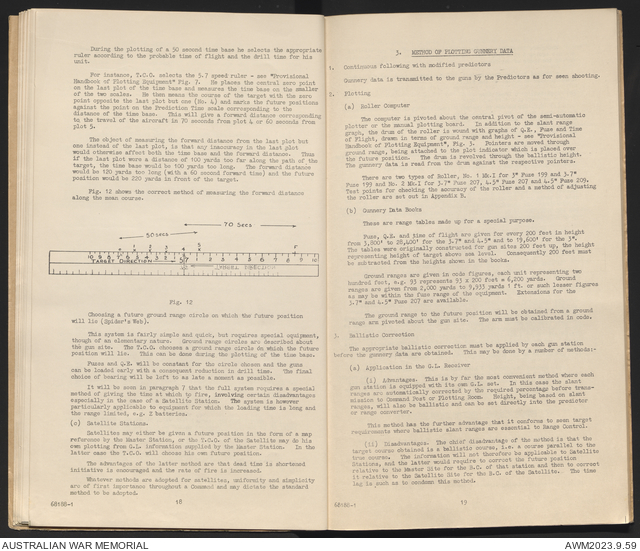 Notes on the engagement of unseen targets by heavy A.A. guns and ...