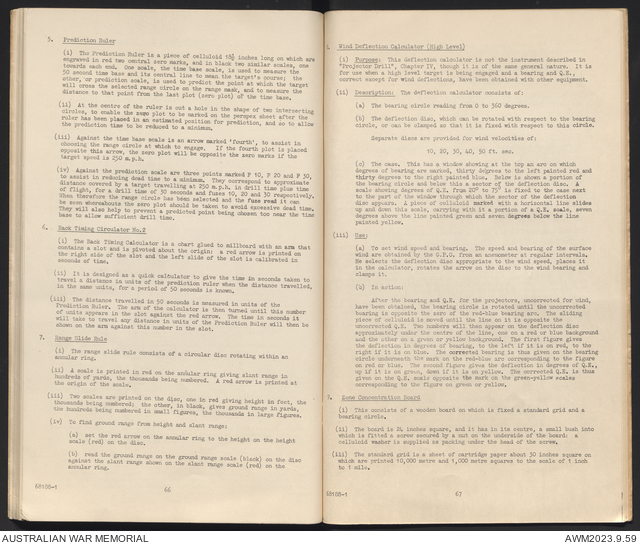 Notes on the engagement of unseen targets by heavy A.A. guns and ...