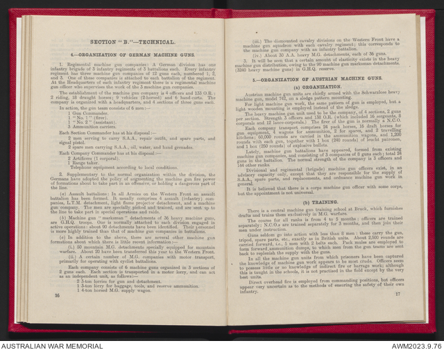 Machine gun notes / issued by the General Staff. Variant title ...