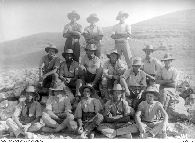 A group portrait of original men of the 2nd Field Troop of Australian ...